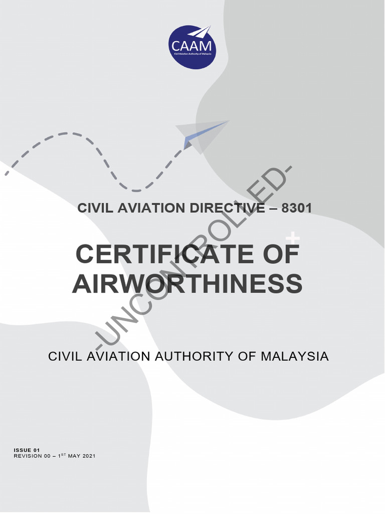 CAD 8301: Airworthiness Certification Guide | PDF | Aerospace | Aviation