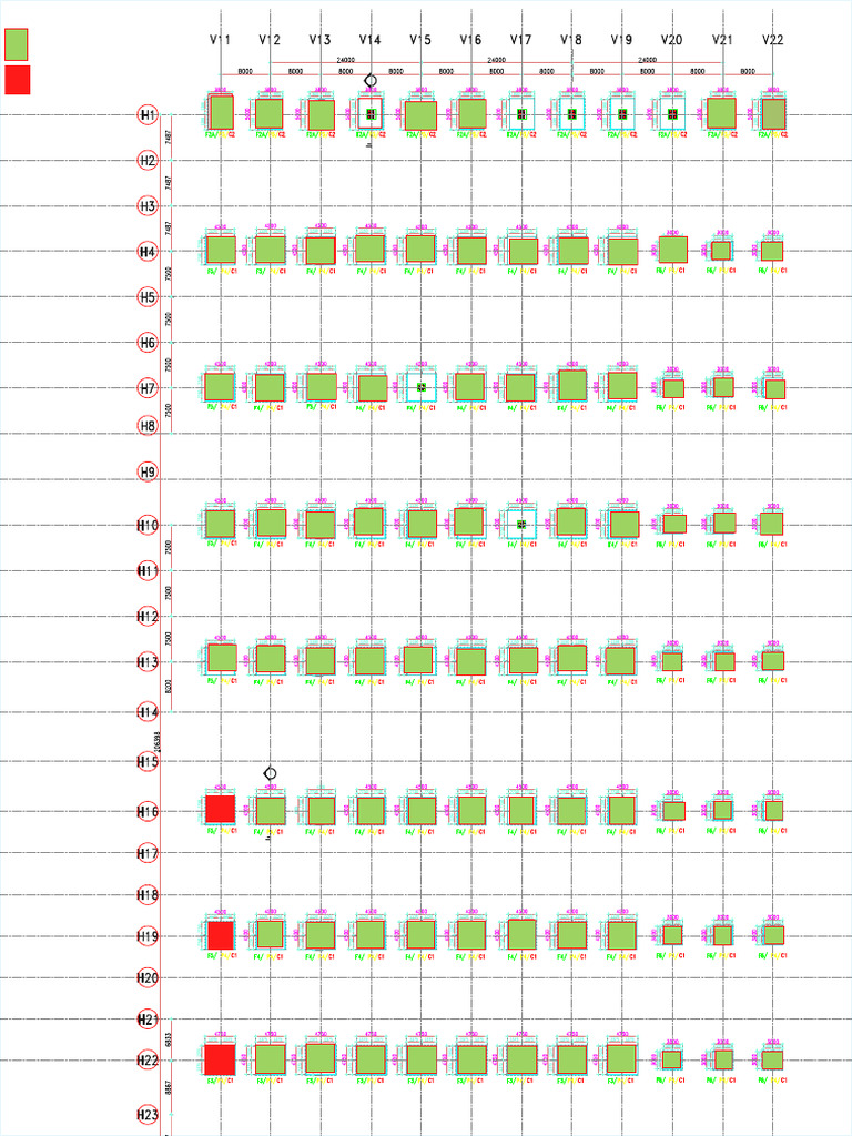 Footing Layout - Peb - Cropped | PDF
