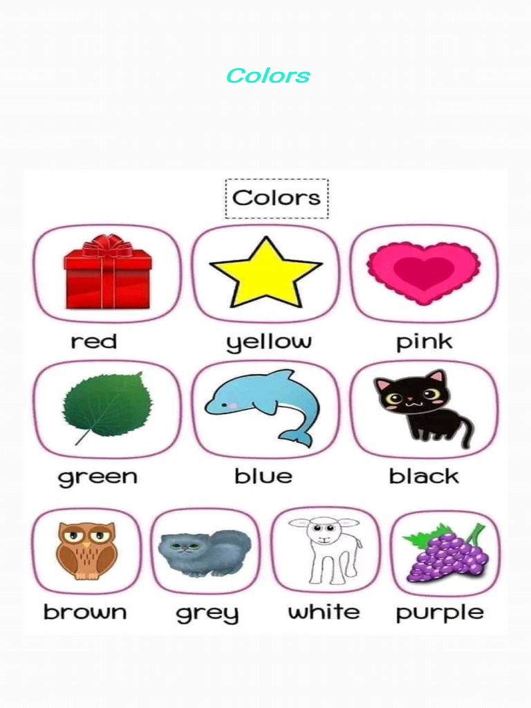 Colors English | PDF