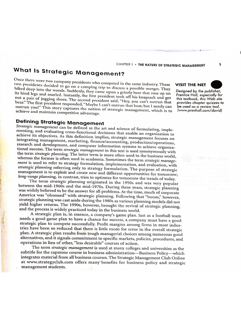 Strategic Management | PDF