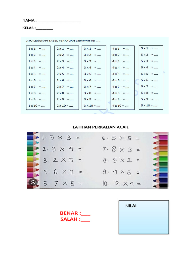 Latihan Perkalian Ratusan Kelas 5 | PDF