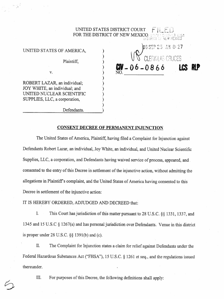 Consent Decree | PDF