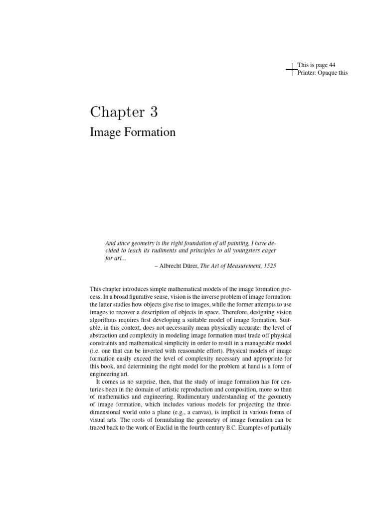 Vision Book Hand Out | PDF | Linear Subspace | Optics