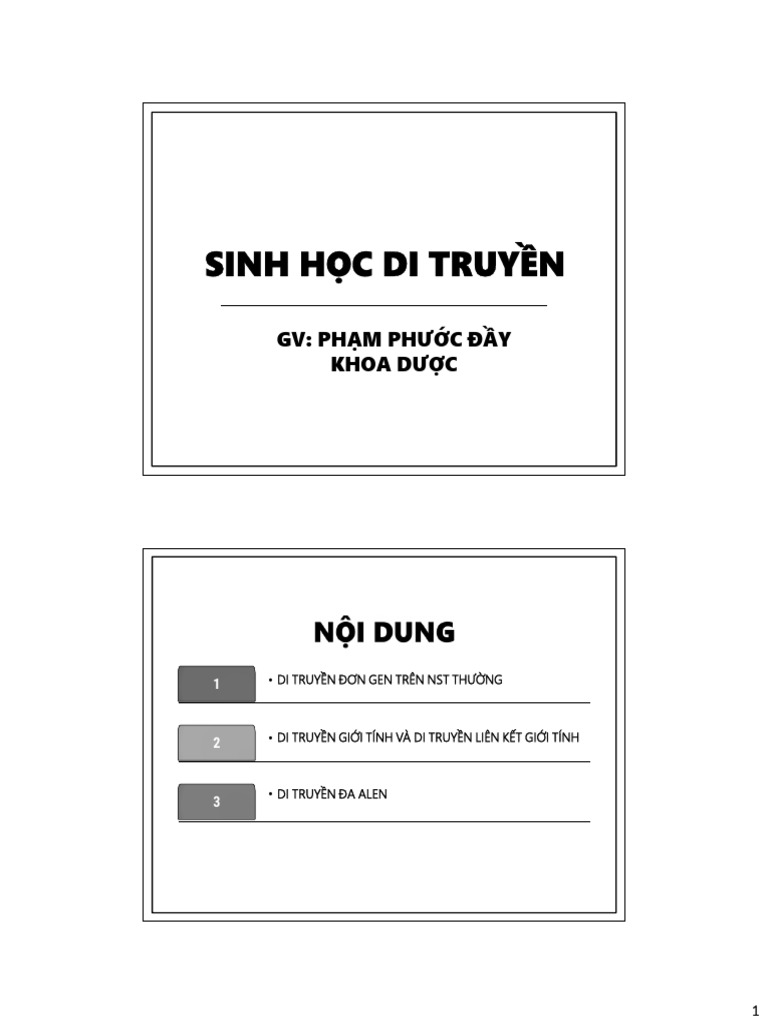 Sinh Hoc Di Truyen | PDF