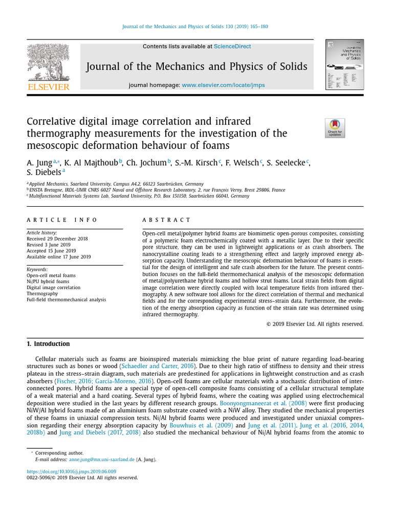 Correlative DIC and Infrared Thermography Measurments For The ...