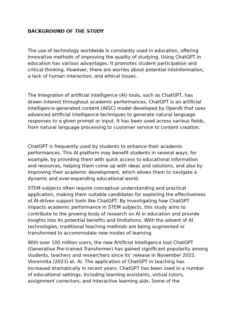 [bg of the study] | PDF | Artificial Intelligence | Intelligence (AI ...