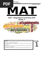 MATH 10 - Illustrating Polynomials | PDF | Polynomial | Equations
