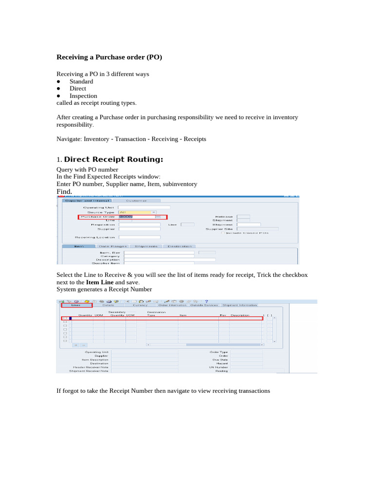 How to Receive Purchase Orders Efficiently | PDF