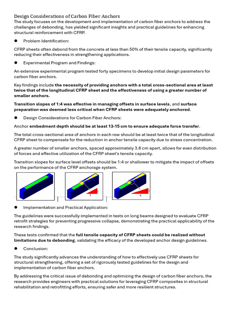 Carbon Fiber Anchor Design Guidelines | PDF | Materials Science ...