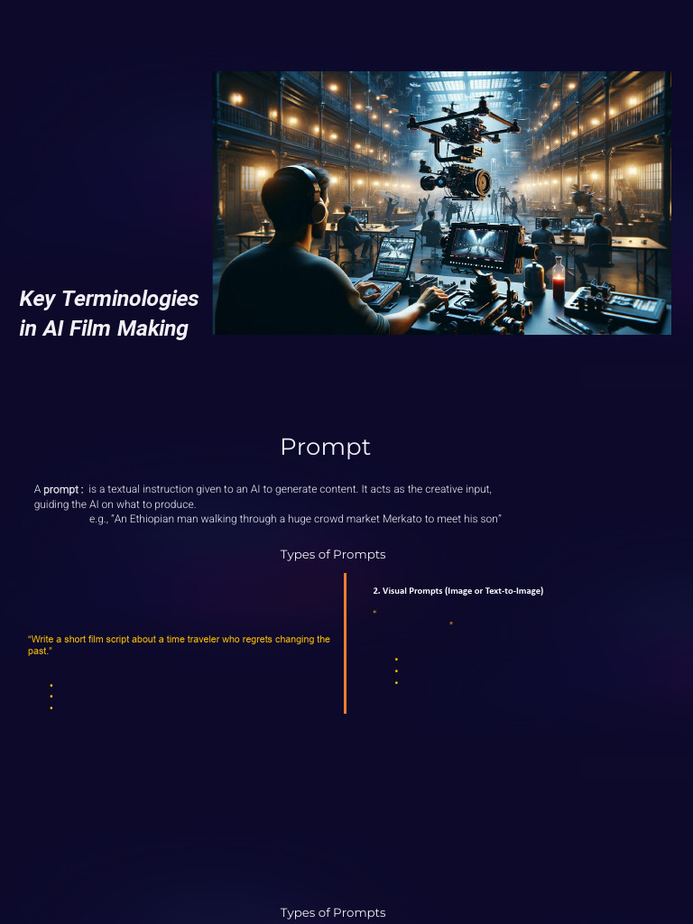 Key AI Terms for Film Making | PDF | Cinematography | Camera