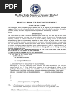 New India Shopkeepers Insurance Proposal Form | PDF | Insurance | Business
