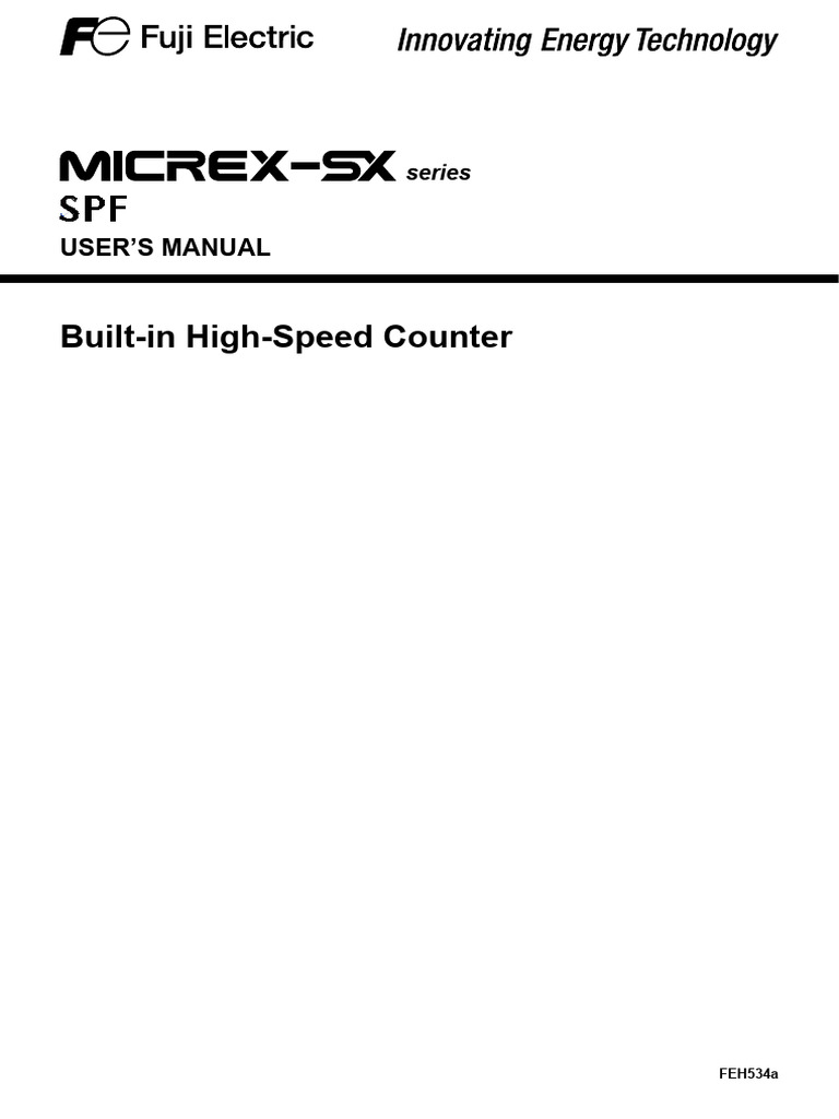 Fuji Electric SPF Series Counter Manual | PDF | Electrical Connector ...