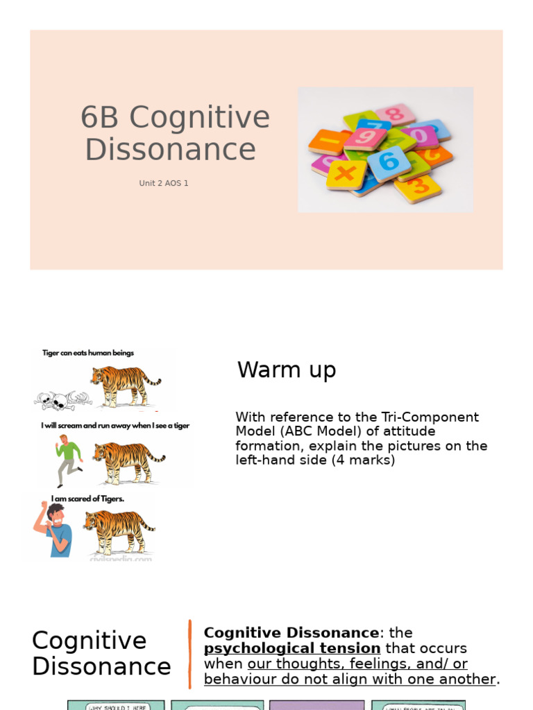 6B Cognitive Dissonance | PDF | Bias | Thought