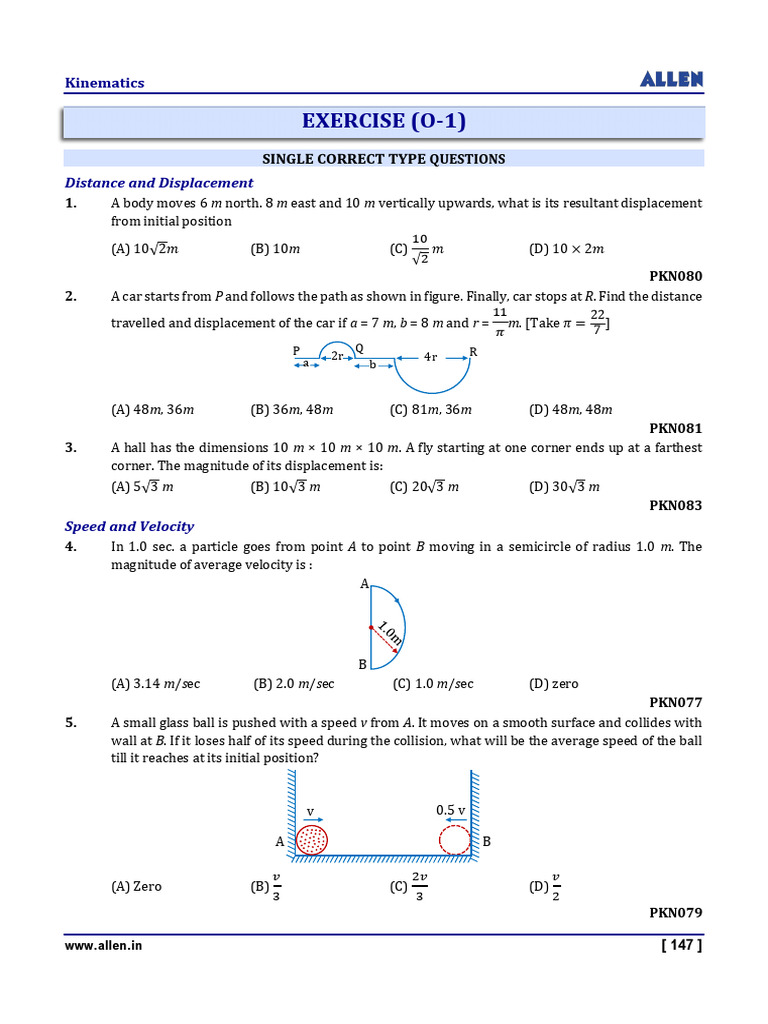 Kinematics: Motion and Acceleration Problems | PDF | Acceleration ...