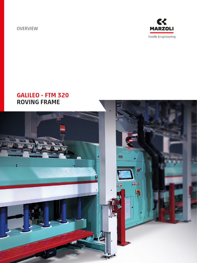 FTM320 Roving Frames | PDF | Spinning (Textiles)