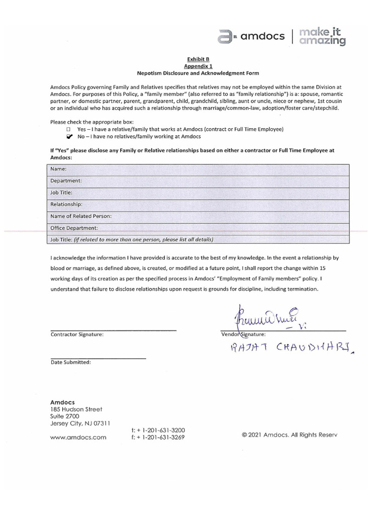 Nepotism - Revised Experis Signed Copy 3 | PDF