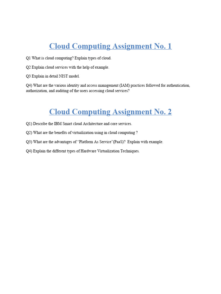 CC Assignments TE D24 25 | PDF