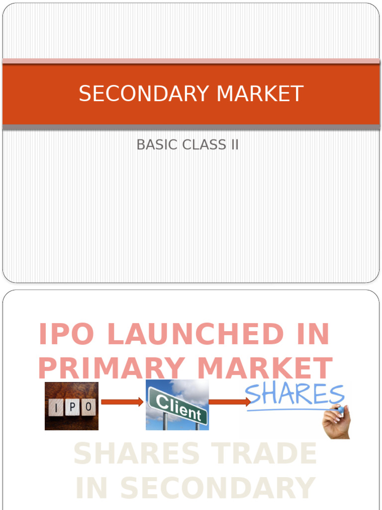Understanding Class II Secondary Market Trading | PDF | Broker ...