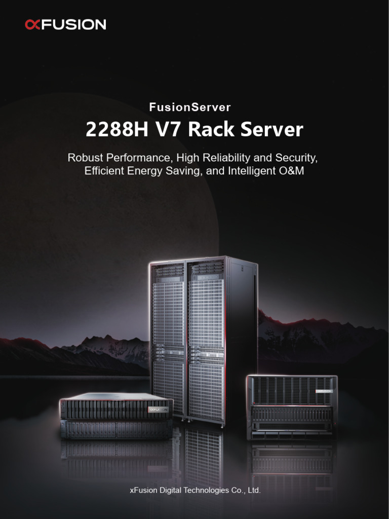 FusionServer 2288H V7 Rack Server Datasheet | PDF | Solid State Drive | Central Processing Unit