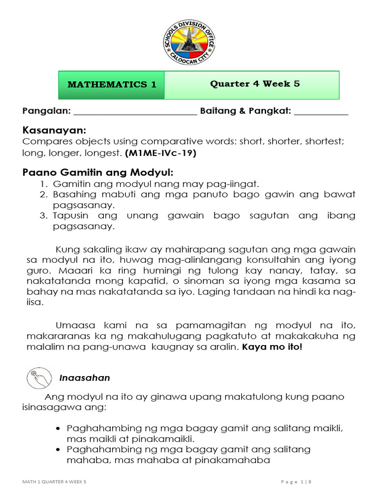 Math 1 Q4 Week 5 | PDF