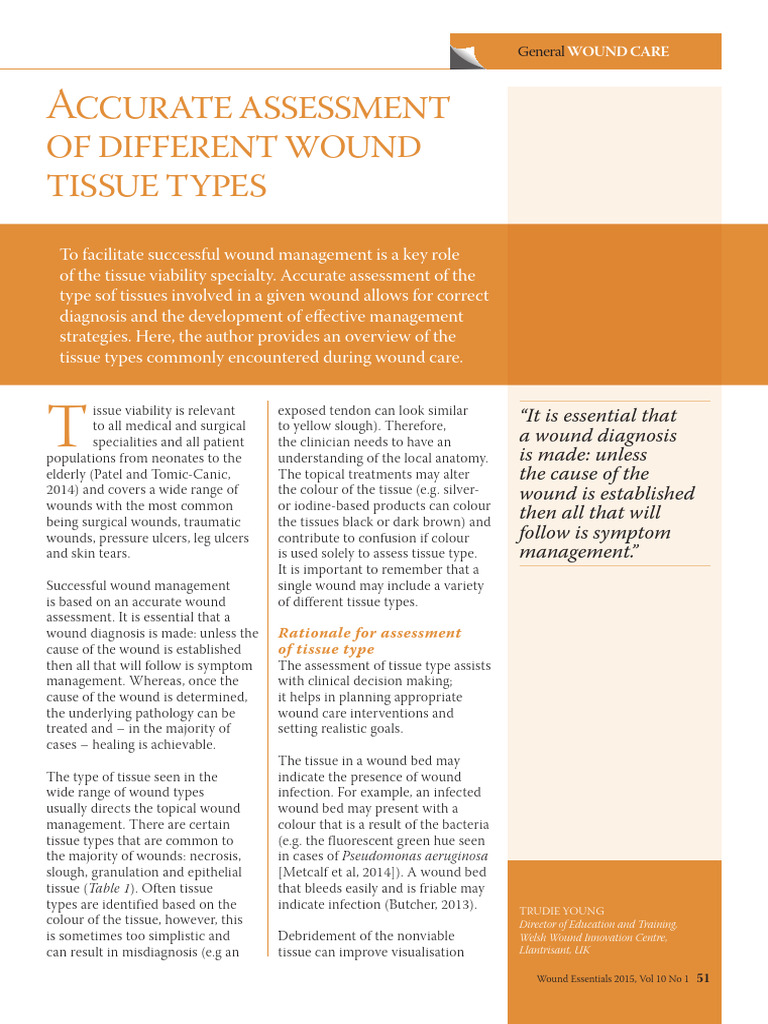 Accurate Assessment of Different Wound Tissue Types | PDF | Wound ...