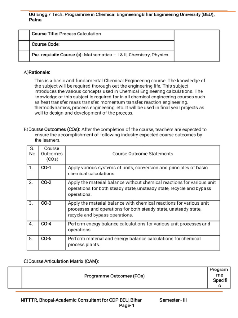 Process Calculations | PDF