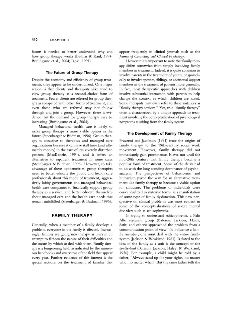 Family Therapy | PDF