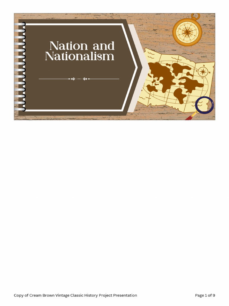 Nation and Nationalism | PDF