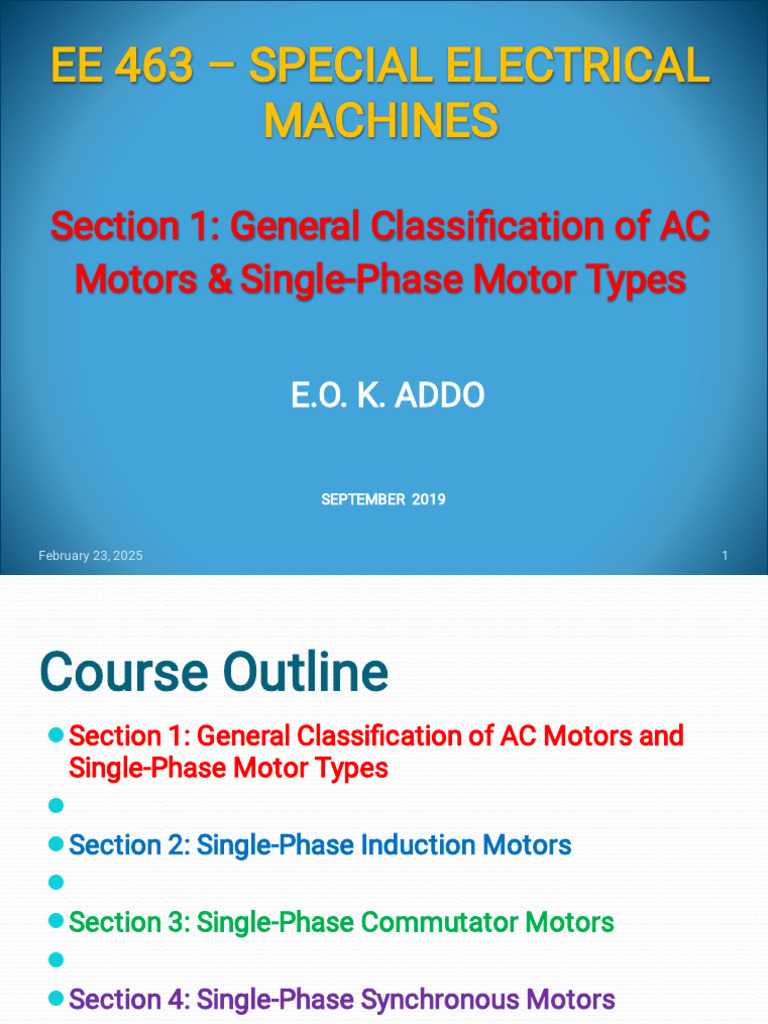 AC Motors: Single-Phase Types Explained | PDF | Electric Motor ...