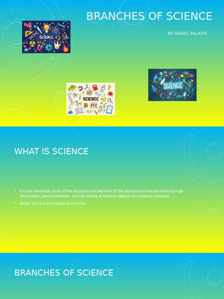 Overview of Science Branches | PDF