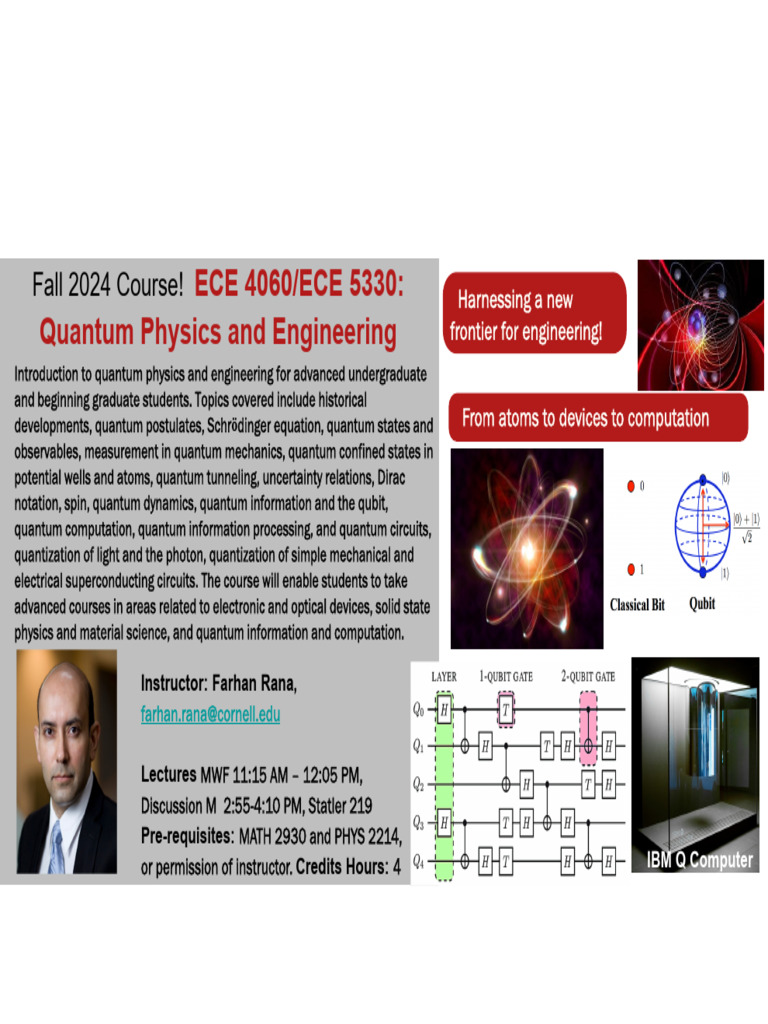Handout 1 | PDF | Quantum Mechanics | Electrical Engineering