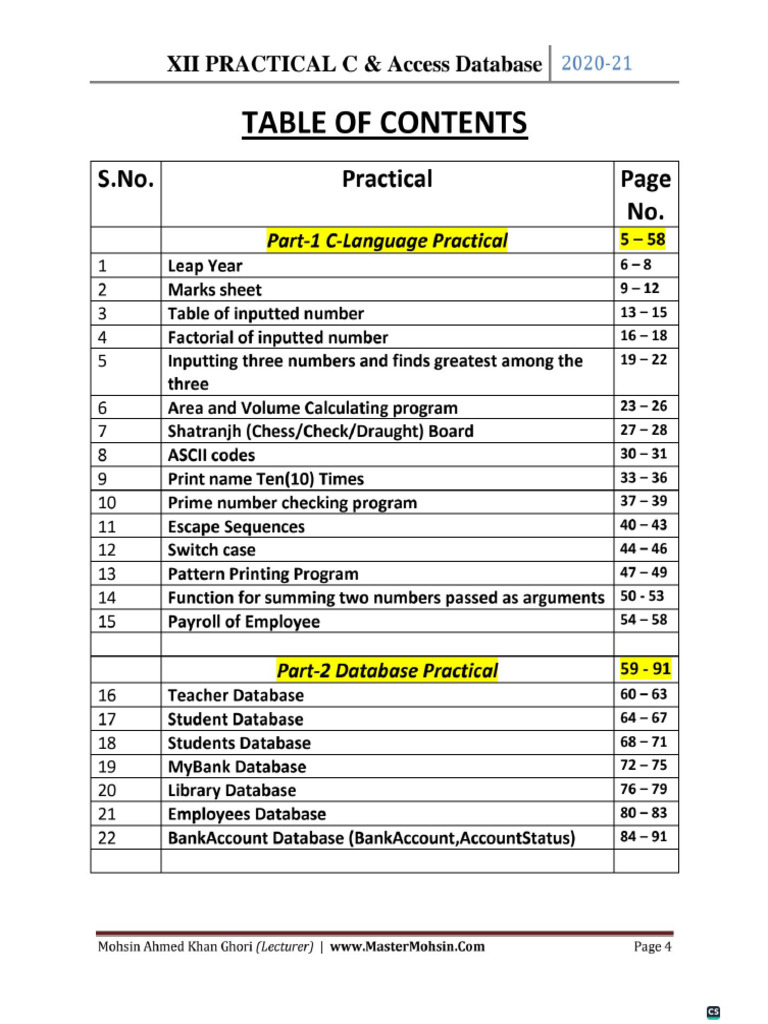 Xii (Practical) | PDF