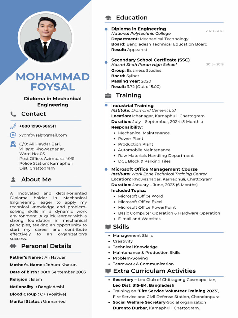 Foysal CV Final | PDF