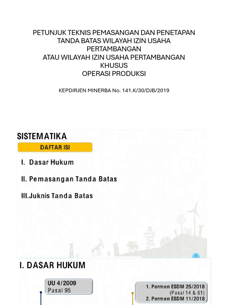 Petunjuk Tanda Batas Wilayah Pertambangan | PDF