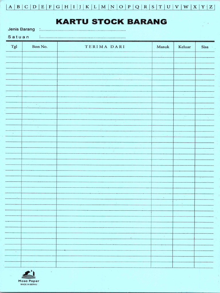 Kartu Stock | PDF