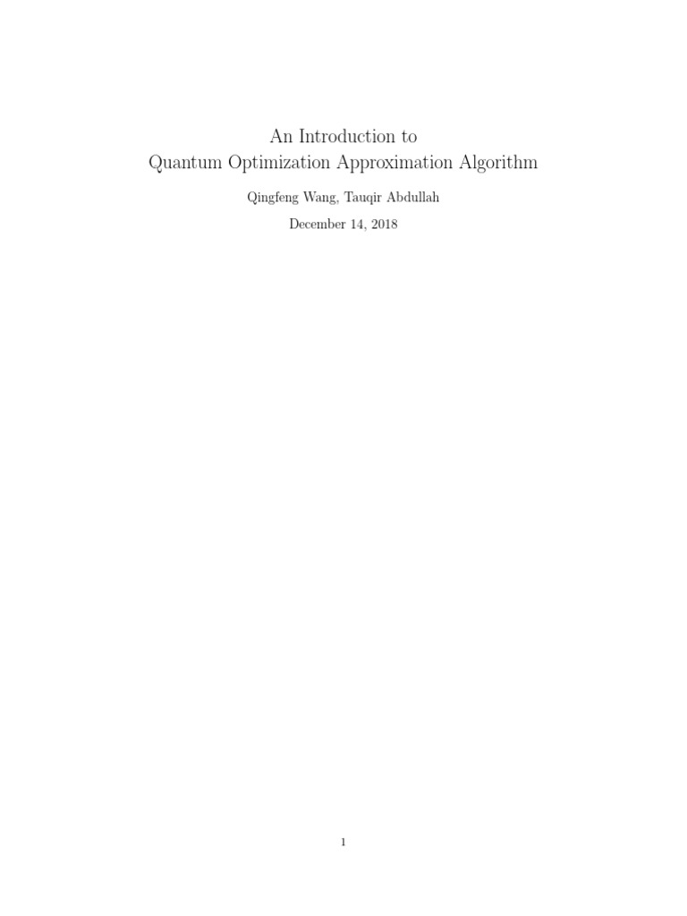 Qaoa - ST Uni | PDF | Quantum Computing | Applied Mathematics