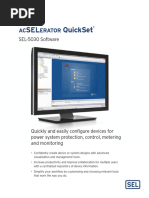 SEL-5030 ACSELERATOR QuickSet Overview | PDF | User Interface | Relay