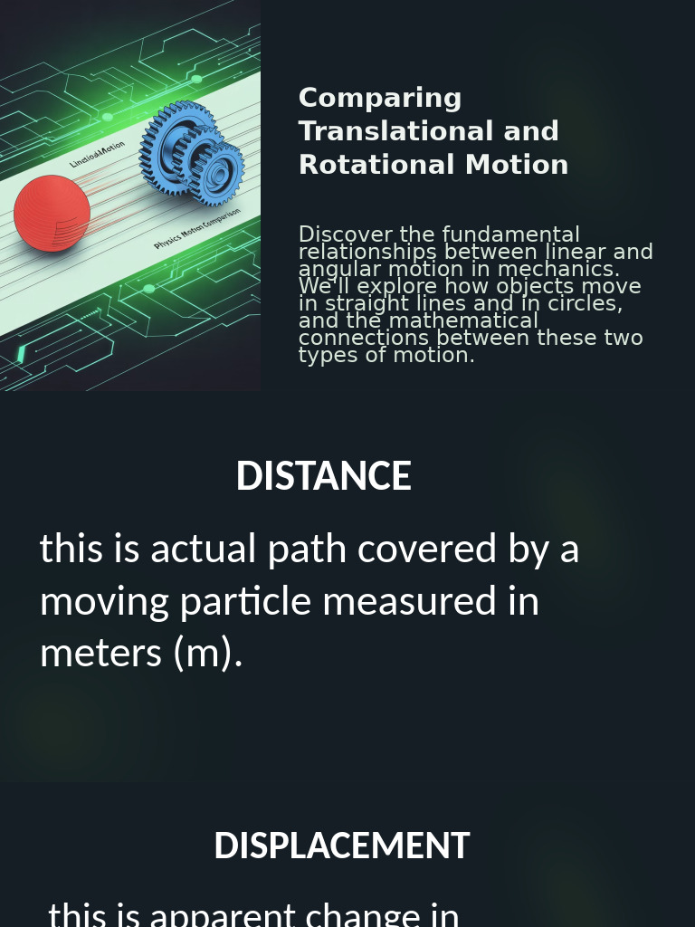 Translational vs. Rotational Motion | PDF | Rotation Around A Fixed ...