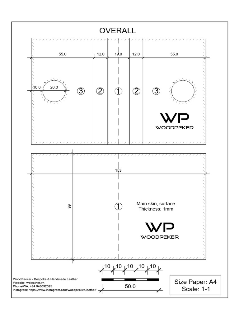 A4 Leather Card Holder Instructions | PDF | Paper | Birds