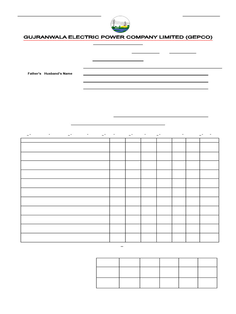 Revised Gepco Acr Form (Bps-01 To Bps-16) | PDF