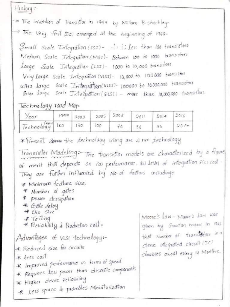 Basic Vlsi Design Unit 1 Notes Pdf