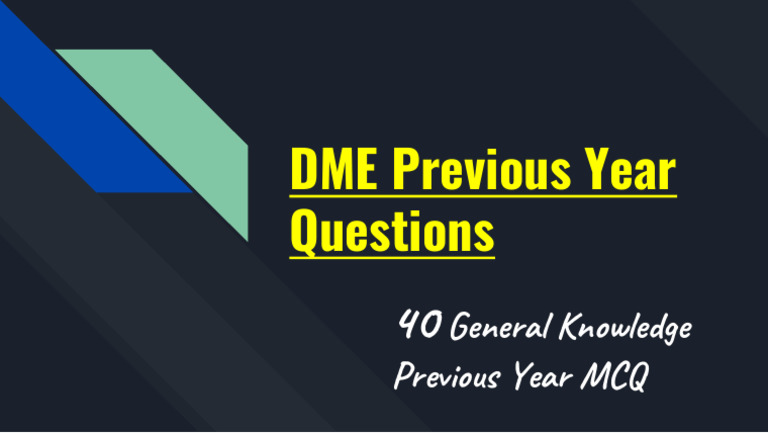 Dme 1 | PDF