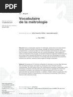 Vocabulaire International de La Metrologie VIM | PDF | Métrologie