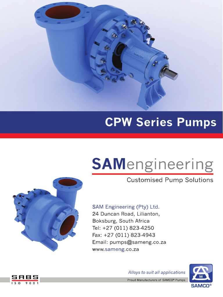CPW Pumps Brochure | PDF