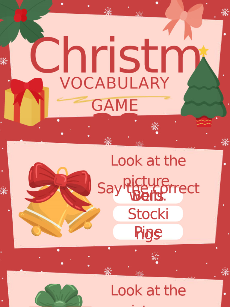 Christmas Vocabulary Game | PDF