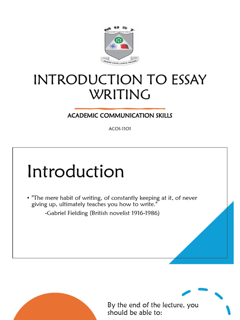 Lecture 4. Introduction To Essay Writing | PDF | Essays | Paragraph