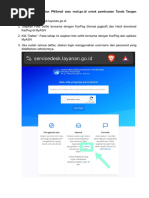 Panduan Registrasi Di Aplikasi Tte | PDF