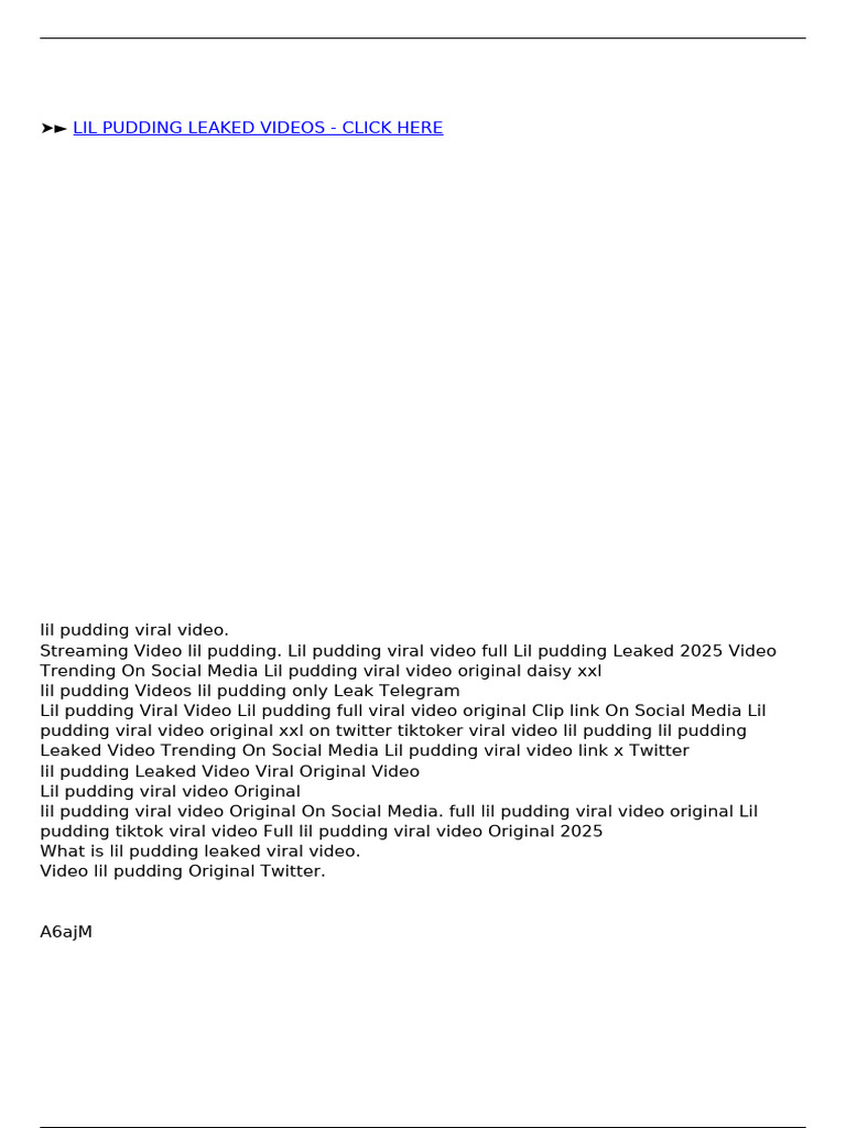 Viral Lil Pudding Videos Lil Pudding Only Leak Telegram | PDF