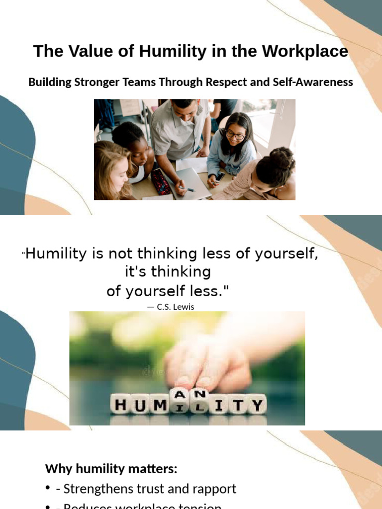 Humility's Role in Workplace Success | PDF | Humility | Behavioural ...
