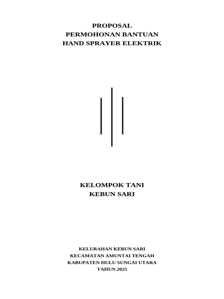 Proposal Hand Sprayer Kebun Sari | PDF